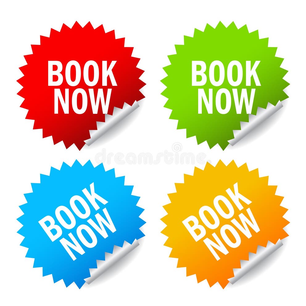 Book Now Stickers Stock Illustrations – 1,443 Book Now Stickers Stock ...