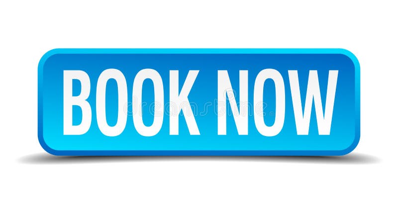 Book Now Blue 3d Realistic Square Button Stock Vector - Illustration of ...