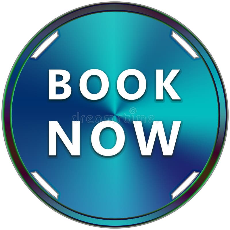 Book now button stock illustration. Illustration of blue - 89635485