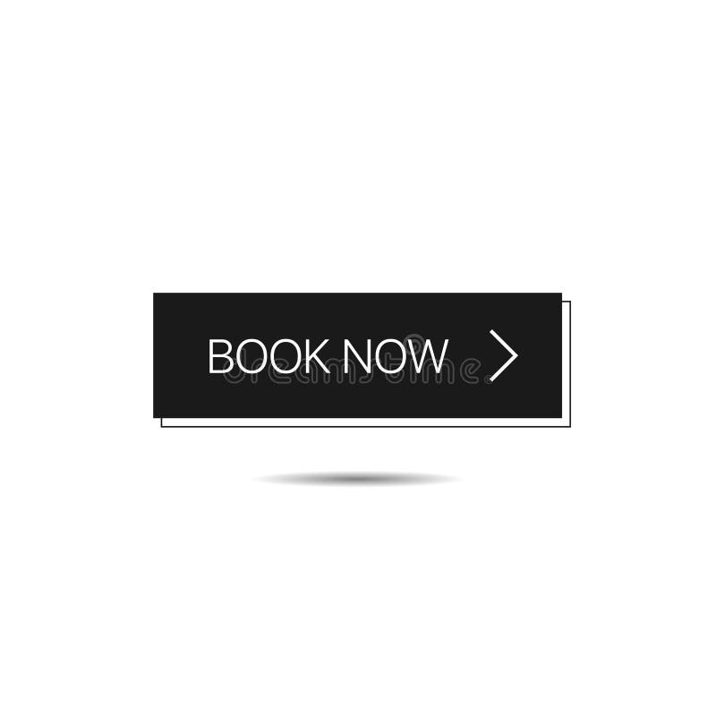 Book now button template stock vector. Illustration of business - 204400179