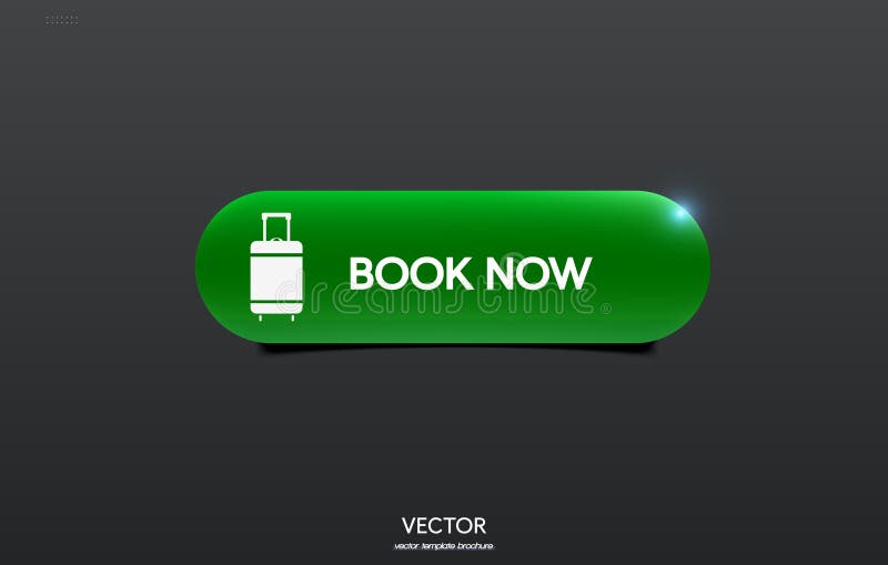 Book Now Button Vector. Editable Image. Stock Vector - Illustration of ...