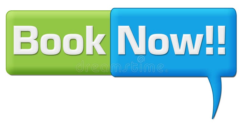 Book Now Red Blue Horizontal Stock Illustration - Illustration of ...