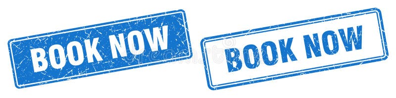 Book Now Stamp Set. Book Now Square Grunge Sign Stock Vector ...