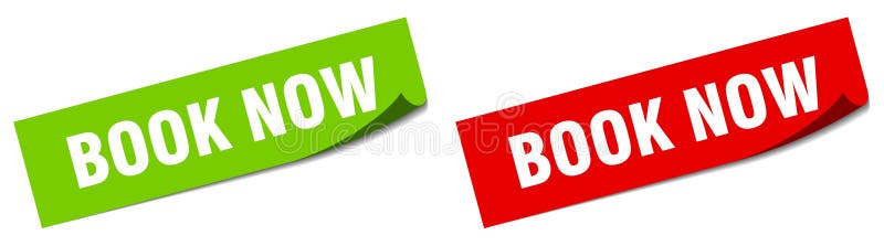 Book Now Sticker. Book Now Sign Set Stock Vector - Illustration of book ...