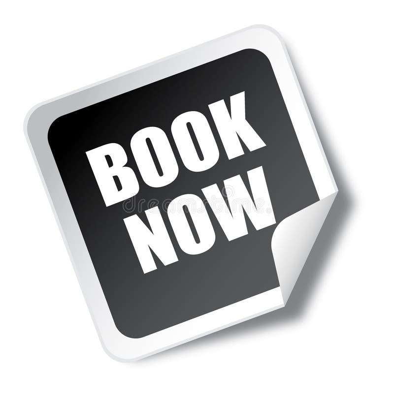 Book now sticker stock illustration. Illustration of graphics - 118863161