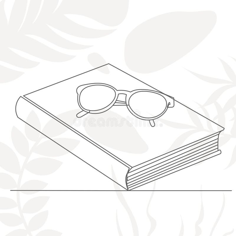 Book Open Continuous Line Drawing, Stock Illustration - Illustration of ...