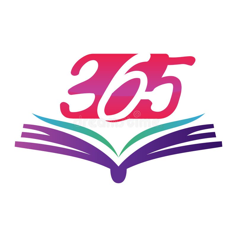 Book Open 365 Infinity Logo Icon Design Illustration Vector Stock ...
