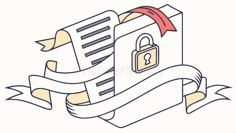 Open Book with Ribbon and Lock, Unlocked Knowledge Learning Design ...