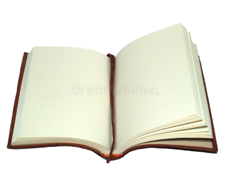 Book on an open page stock image. Image of notebook, blank - 7393087