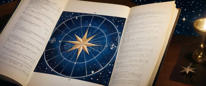 Celestial Navigation Book and Tools on Desk Stock Image - Image of exploration, adventure: 320699533