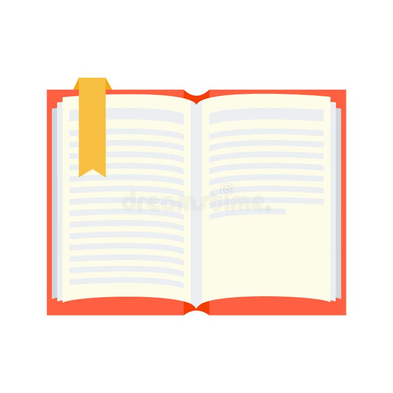 Book. Open Book. Tutorial with Tab. Vector Illustration. Stock ...
