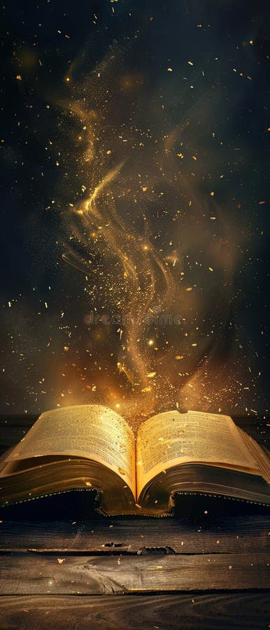 A Book Opening To a Golden Page Signifying the Unlocking of Knowledge ...