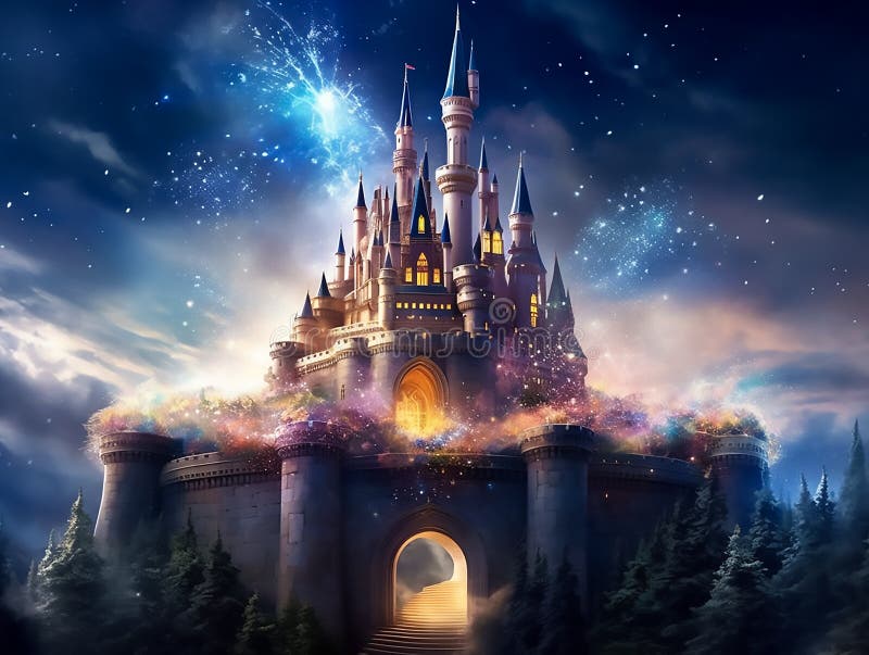 A Book Opening Up To a Wonderful World of Magic.Generative AI Stock ...