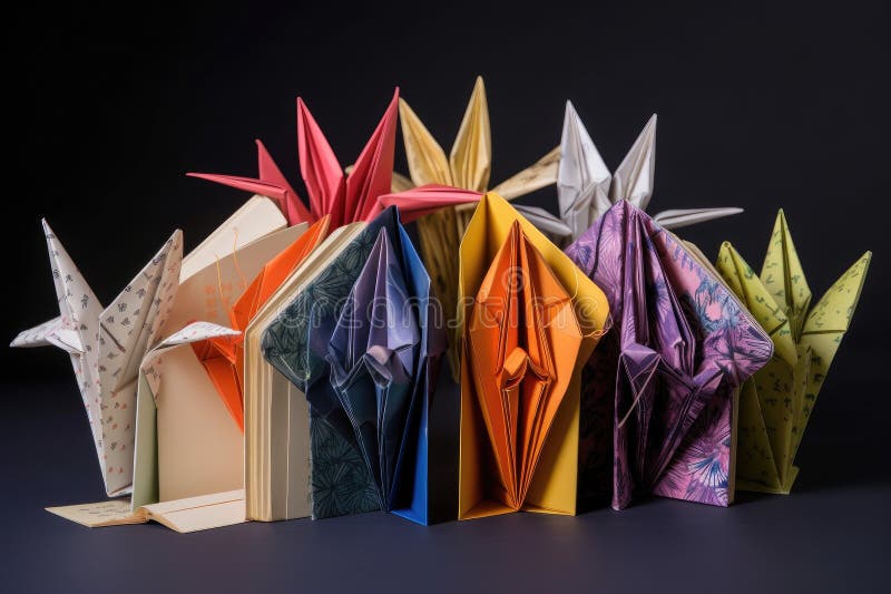 Book of Origami Patterns and Instructions for Beginners Stock ...