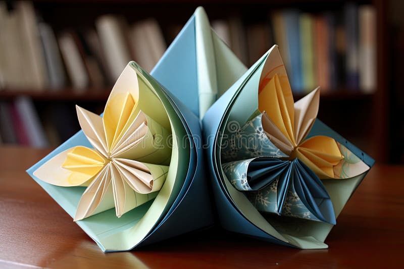 Book of Origami Patterns and Instructions for Beginners Stock ...