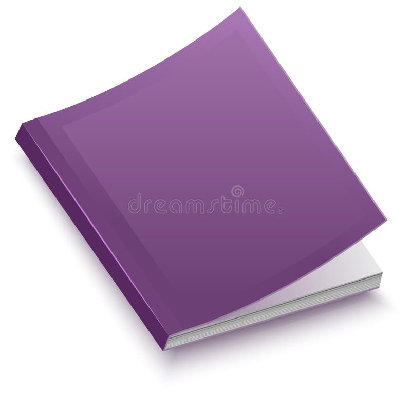 The book in paperback stock vector. Illustration of publish - 55859571