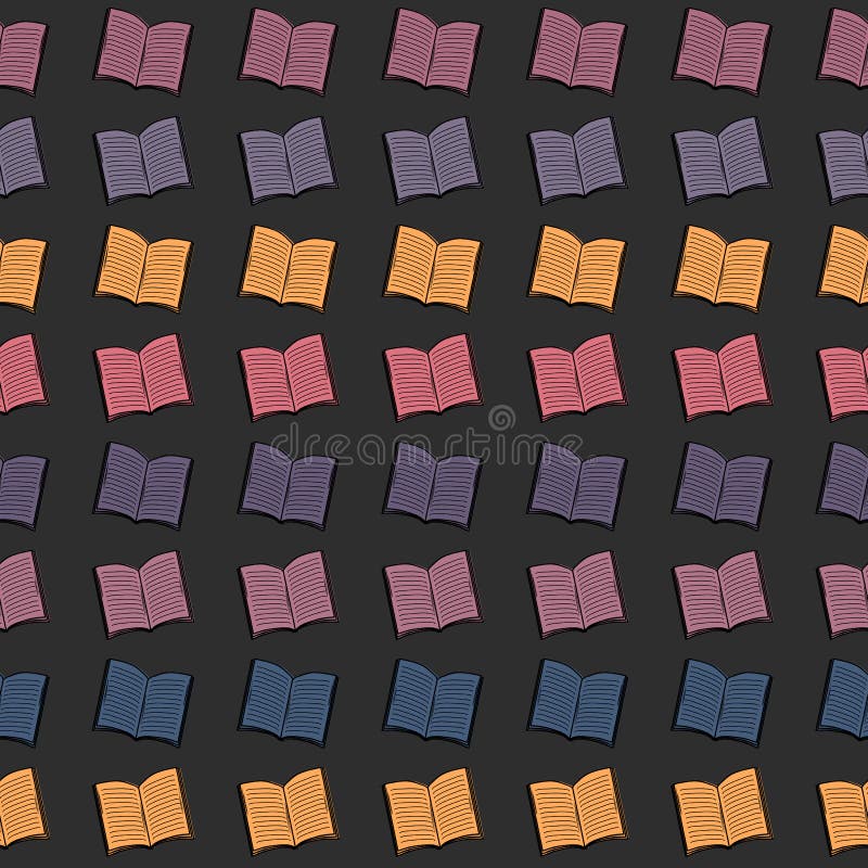 Book pattern stock vector. Illustration of cover, books - 46114712