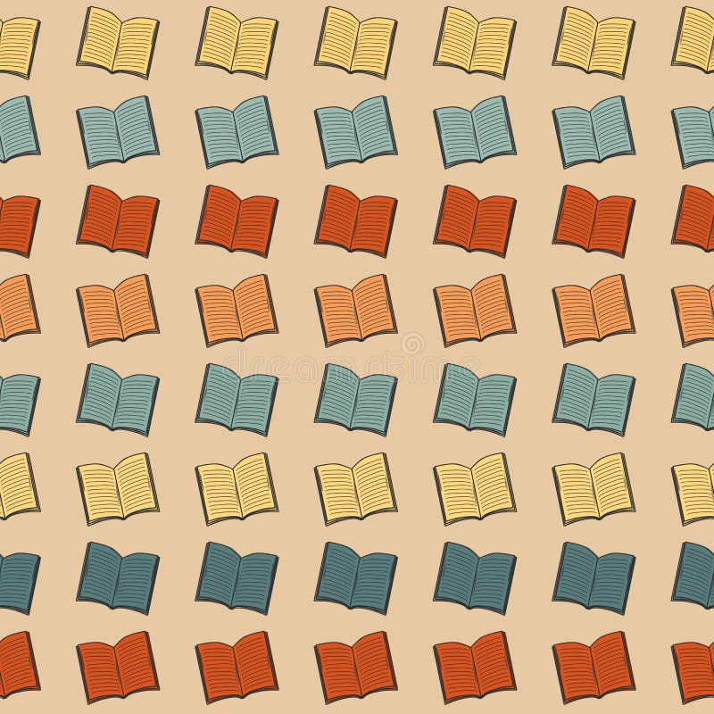 Book pattern stock vector. Illustration of culture, fabric - 46114806