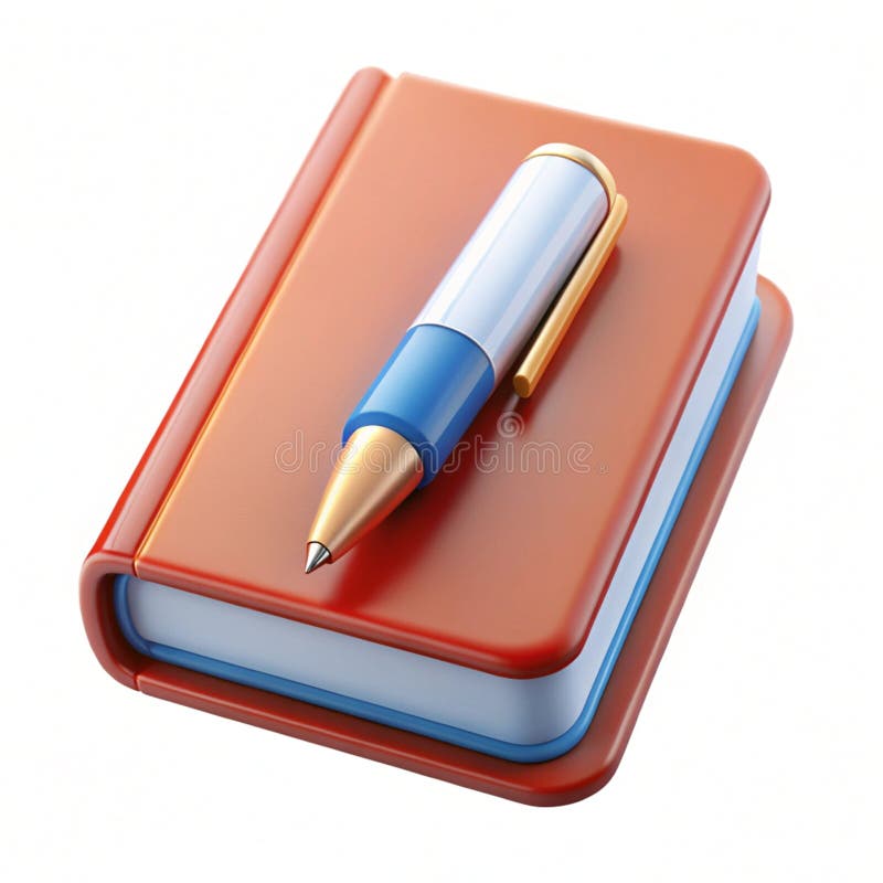 Notebook 3D Icon Perfectly stock illustration. Illustration of business ...