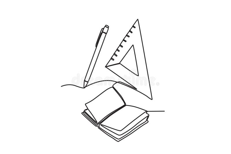 One Line Drawing Ruler Stock Illustrations – 337 One Line Drawing Ruler ...