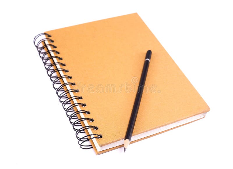 Red Spiral Notebook Isolated on the White Background Stock Image ...