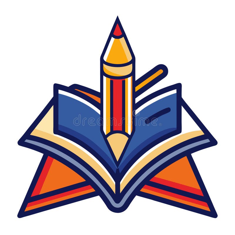 Book and Pencil Icon: Education, Learning, Knowledge, and Creativity ...