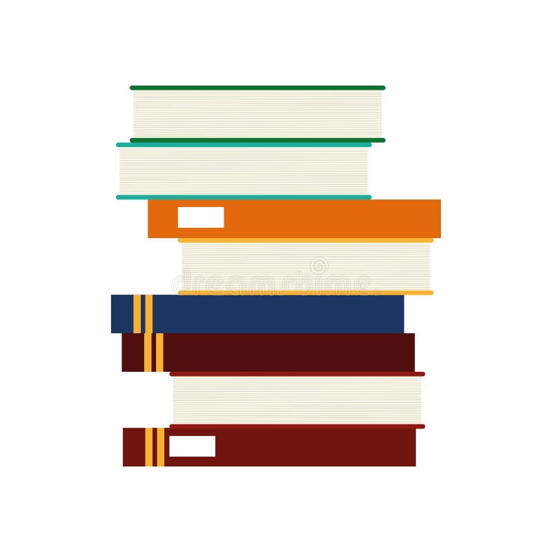 Book pile icon stock illustration. Illustration of library - 73384399