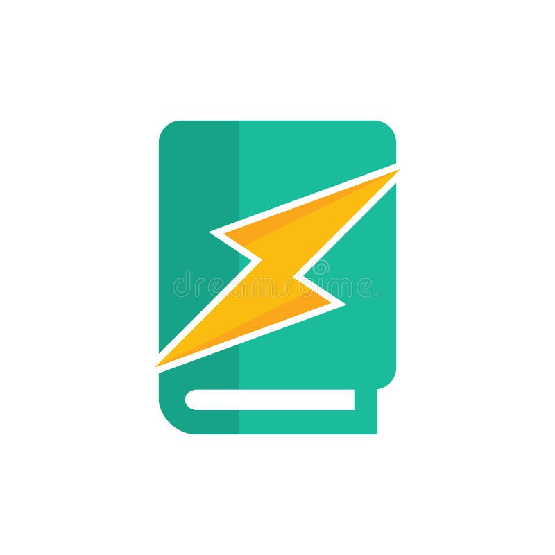 Book Power Logo Icon Design Stock Vector - Illustration of electric ...