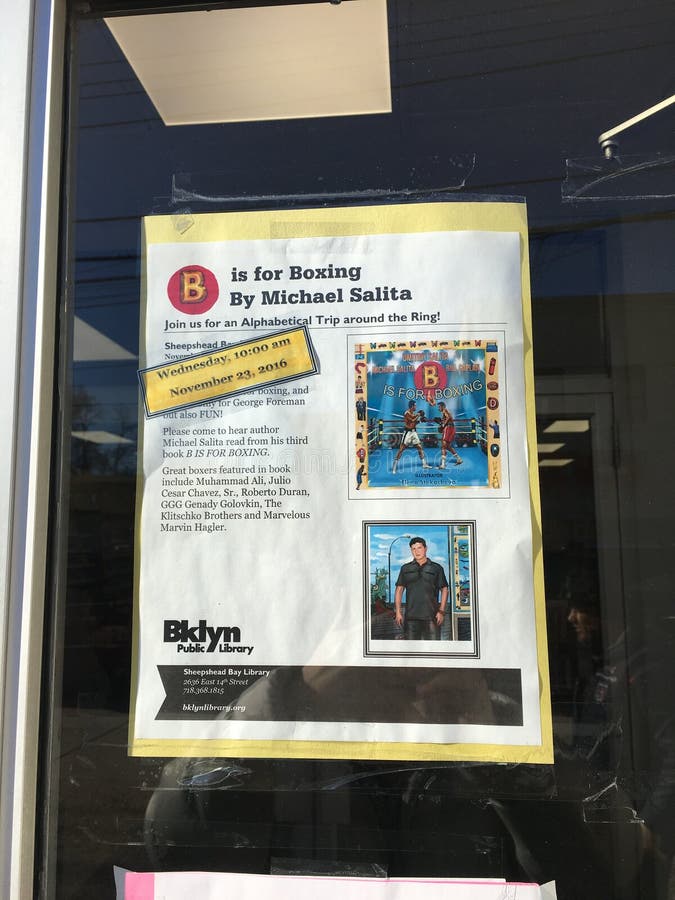 Book Presentation Poster at Brooklyn Public Library Editorial Stock ...