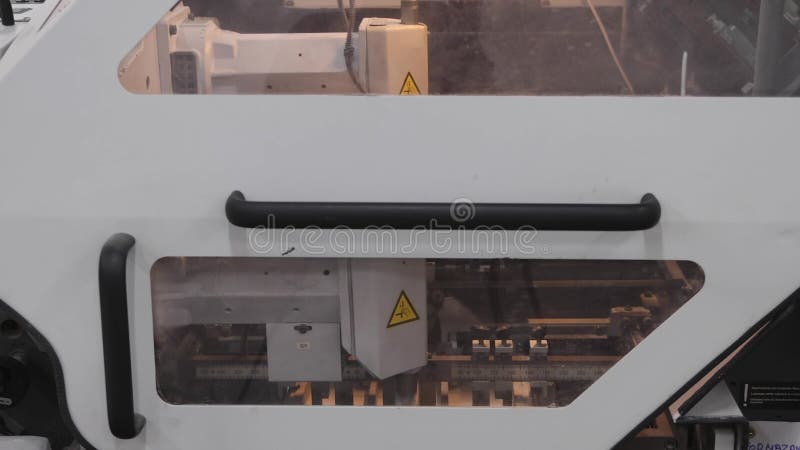 Book Production Machine stock video. Video of cover - 258998307
