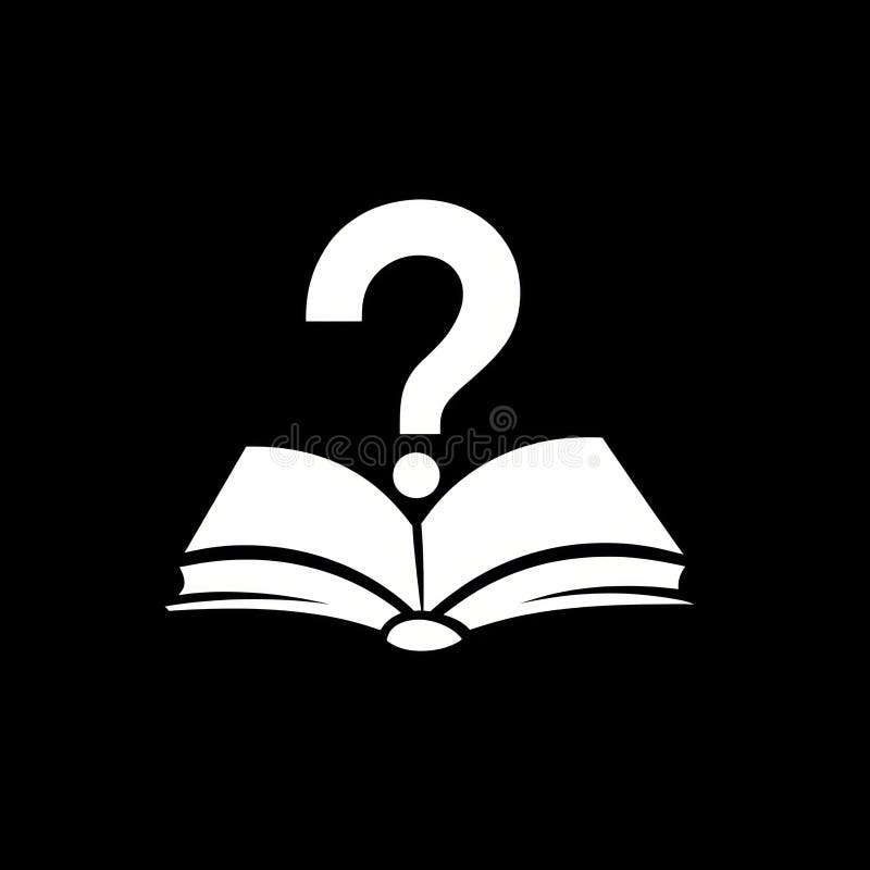 Unanswered Questions in Books Stock Illustration - Illustration of mark ...