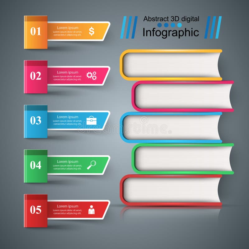 Books Step Education Infographics Stock Illustrations – 61 Books Step ...