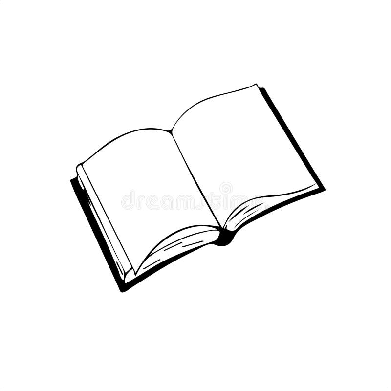 Book Read Science Draw Illustration Vector Black Stock Vector ...