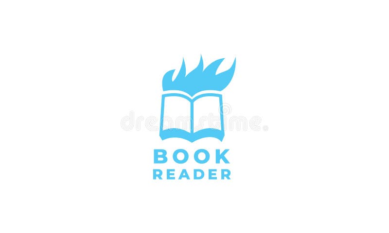 Book Reader with Head Man Icon Logo Design Stock Vector - Illustration ...