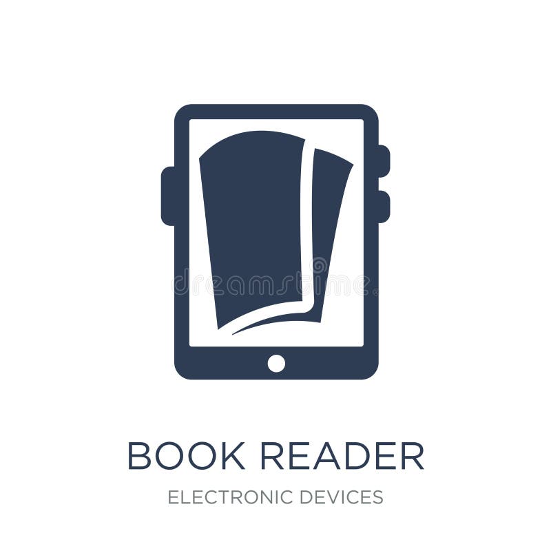 Book Reader Icon. Trendy Flat Vector Book Reader Icon on White B Stock ...