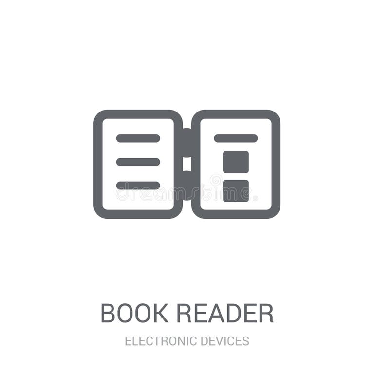 Book Reader Icon. Trendy Book Reader Logo Concept on White Background ...