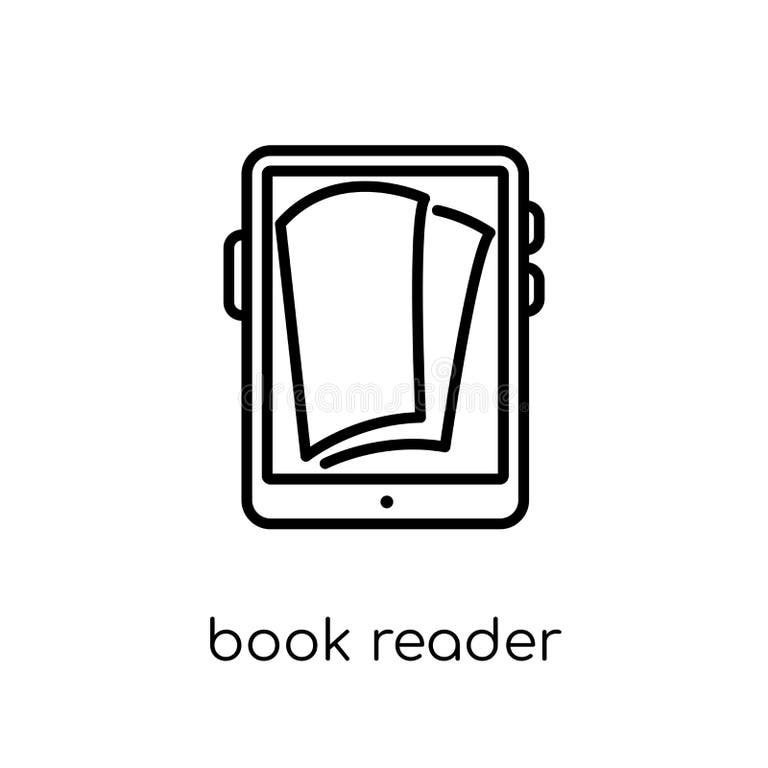 Book Reader Icon. Trendy Modern Flat Linear Vector Book Reader I Stock ...