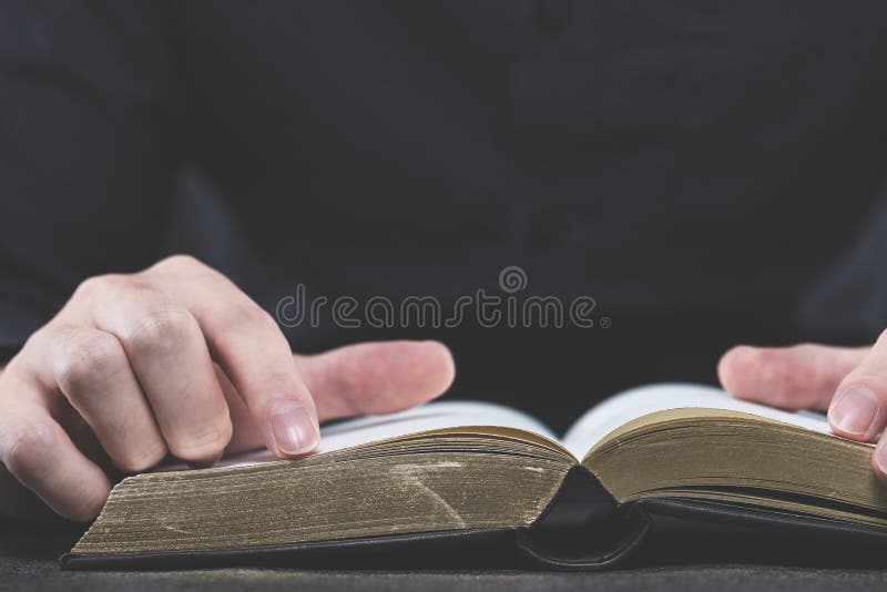 Book Reading Image Close-up Photo Stock Image - Image of examine, book ...