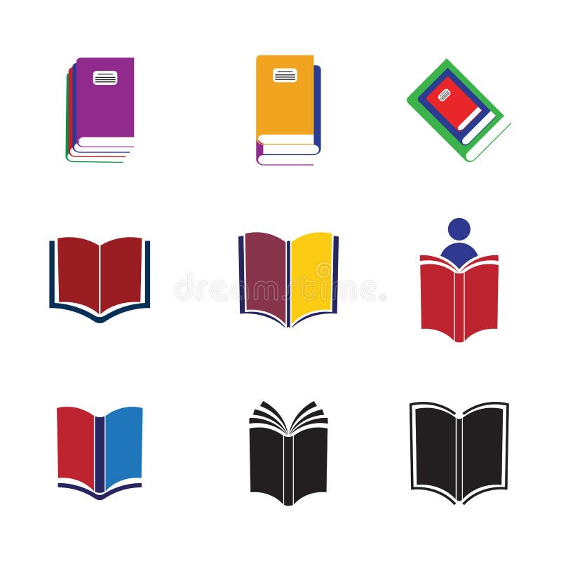 Book Reading Logo and Symbols Template Icons App Stock Vector ...