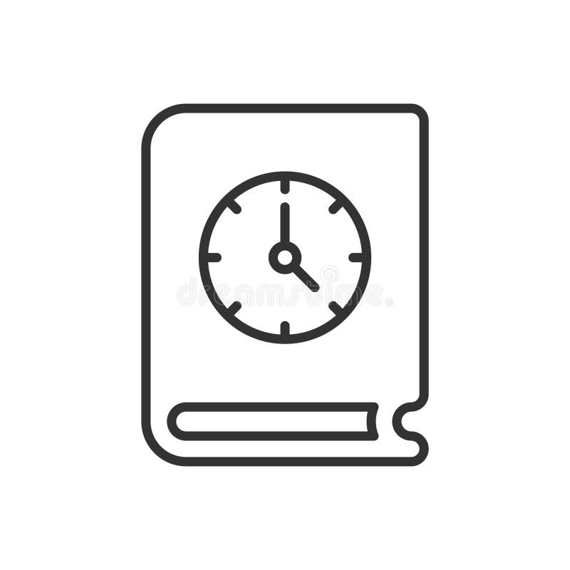 Book Reading Time Icon stock illustration. Illustration of icon - 374104228