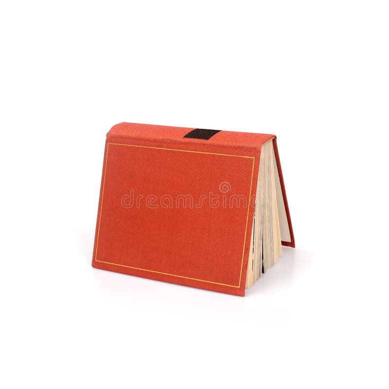 Book in Red Cover Isolated on a White Background Stock Image - Image of ...