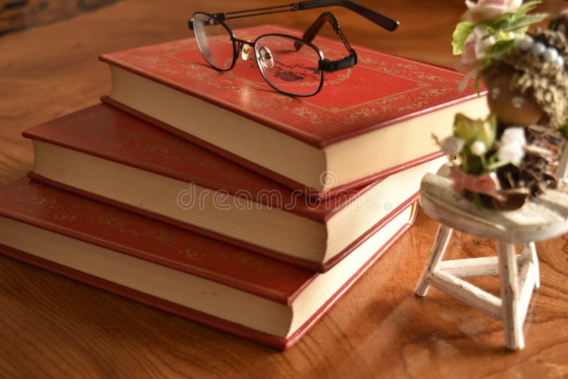 Book with a Red Cover Three Books Stock Photo - Image of arts, arrivals ...
