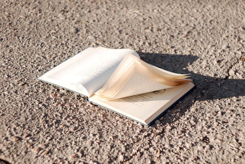 Book at the ground stock photo. Image of background, open - 18271960