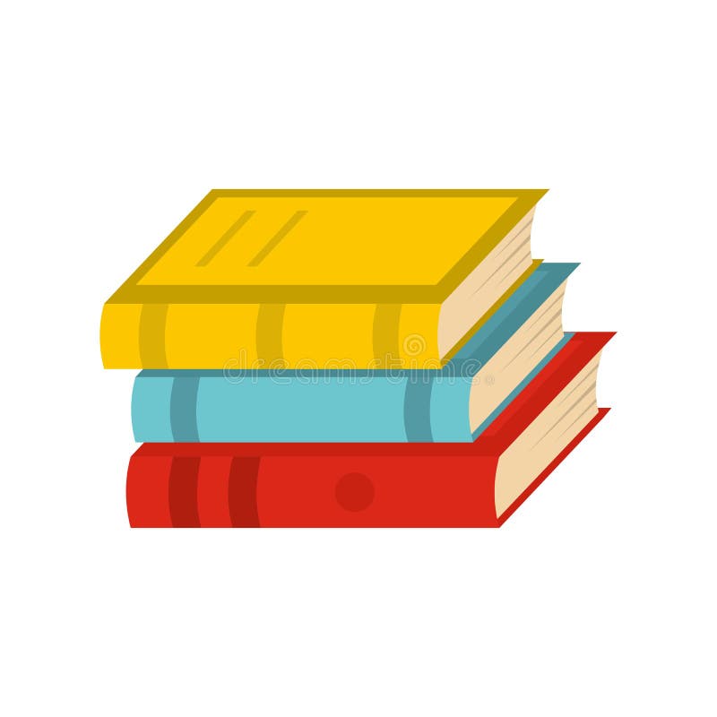 Book School Icon, Flat Style Stock Vector - Illustration of bookstore ...