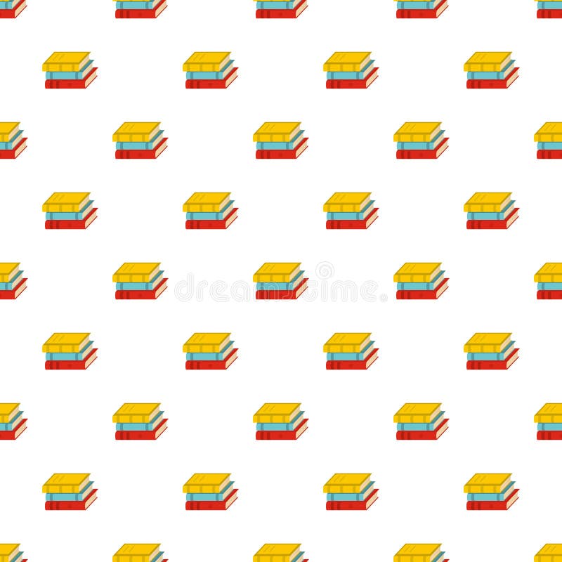 Flat Book Repeating Background Stock Illustrations – 189 Flat Book ...