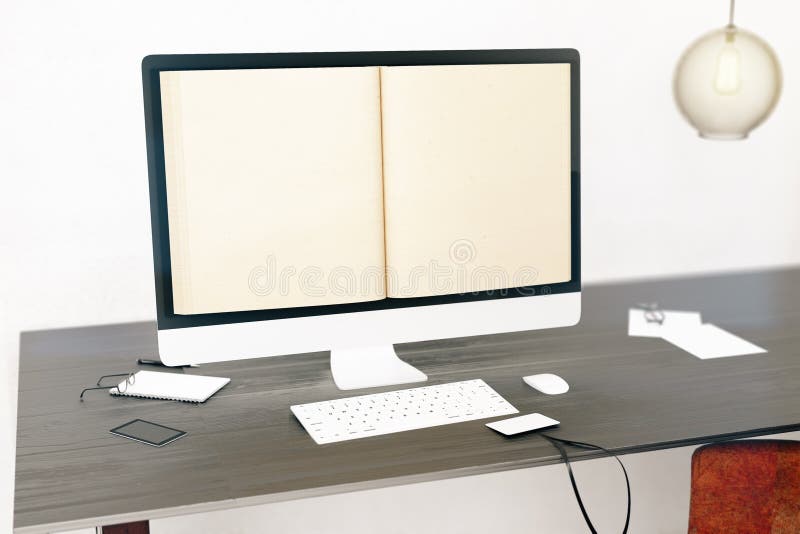 Book instead of screen editorial photography. Illustration of knowledge ...