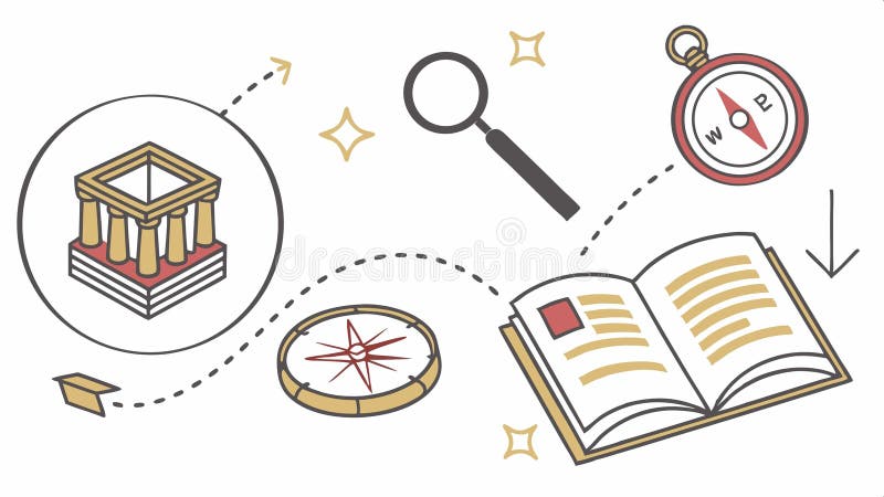 Book with Search Icon: Research, Study, Knowledge, Find Vector Design ...