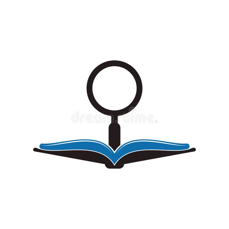Book Search Logo Template Design Vector. Stock Vector - Illustration of ...