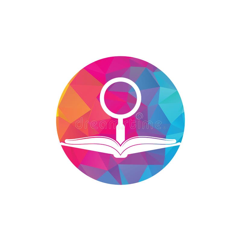 Book Search Logo Template Design Vector. Stock Vector - Illustration of ...