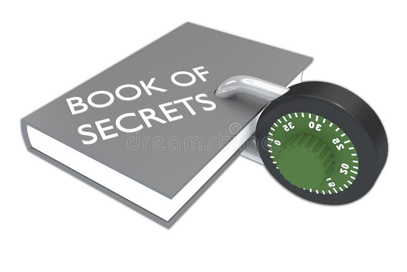 BOOK of SECRETS concept stock illustration. Illustration of novel ...